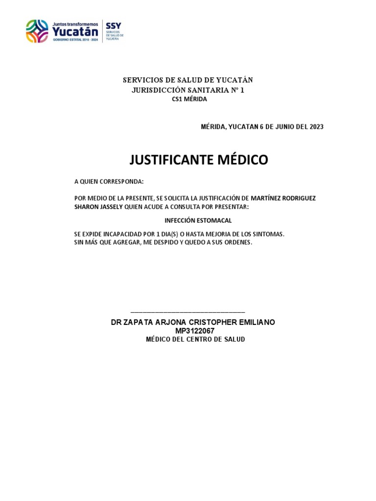 Justificante Medico | PDF