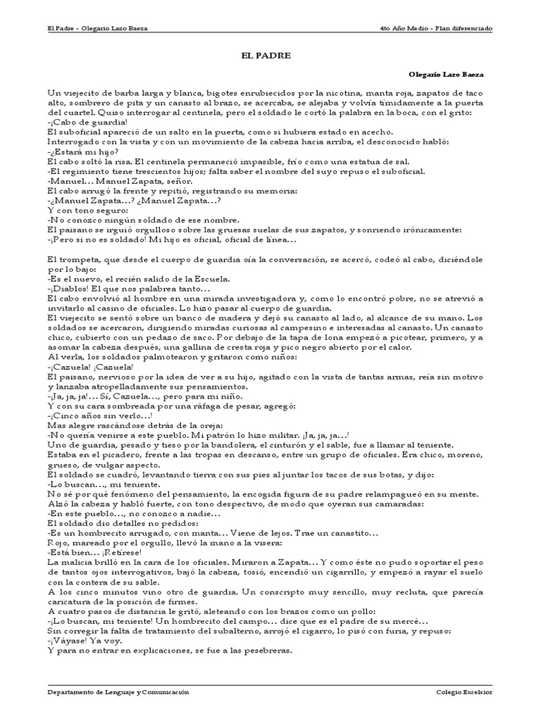 El Padre - Olegario Lazo Baeza | PDF