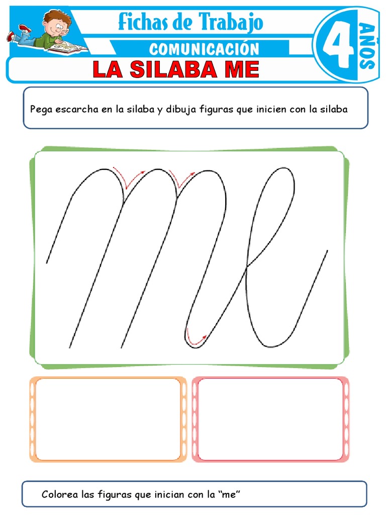Actividades para la sílaba "me" | PDF