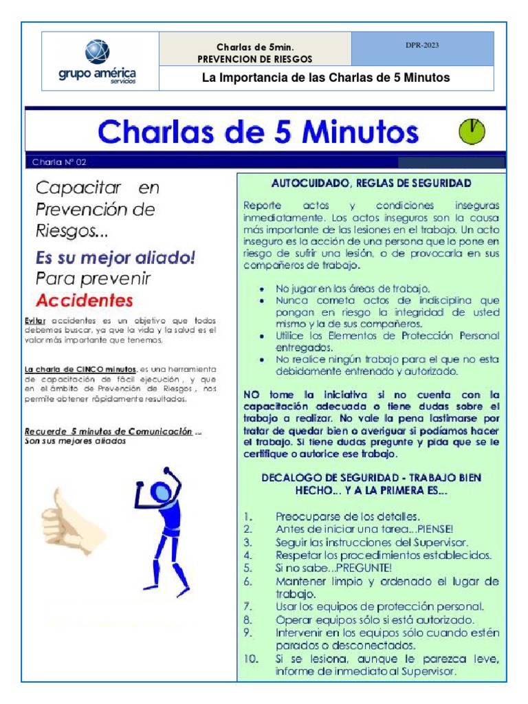 La Importancia de Las Charlas de 5 Minutos | PDF | Tecnología