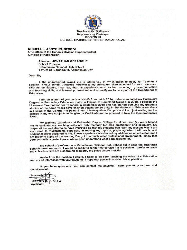 Letter of Intent | PDF