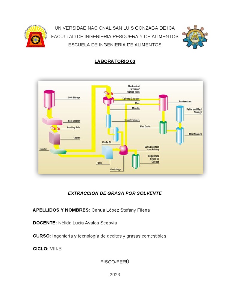 Laboratorio 03 | PDF | Alimentos | Petróleo