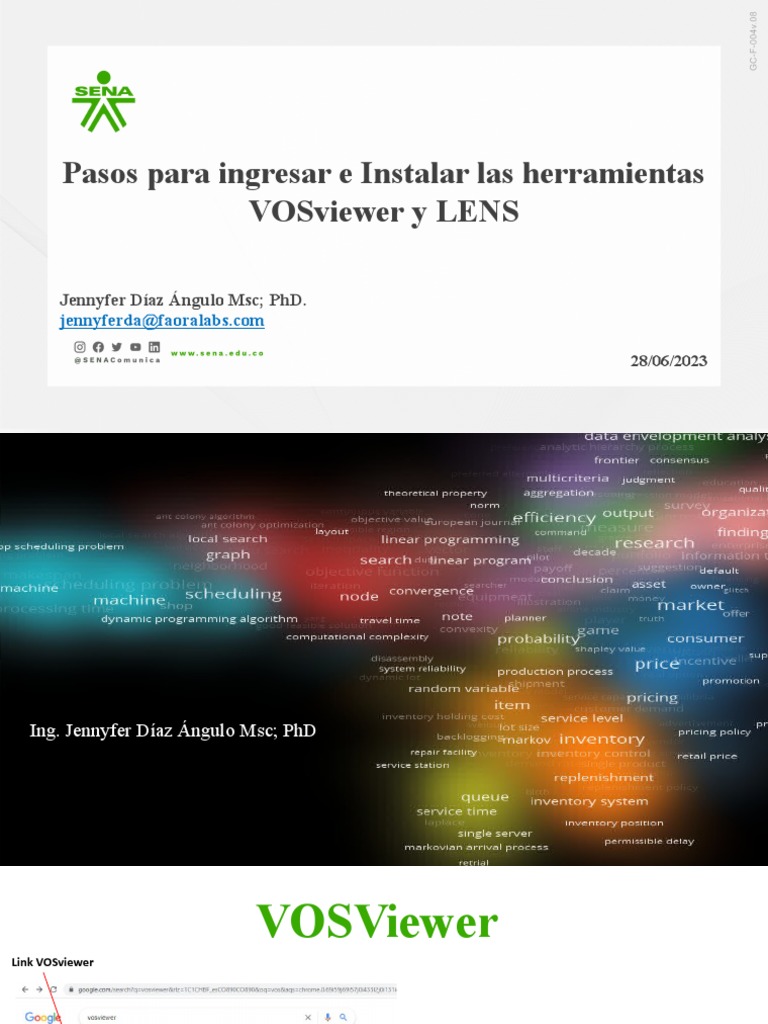 Descarga e Instalacion de VOSViewer y LENS | PDF