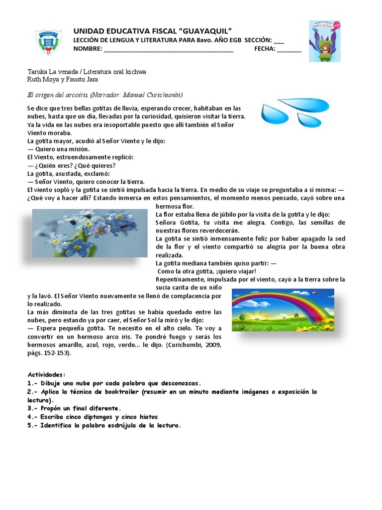 El Arco Iris Aprend. A Tiempo 27 Sept. | PDF