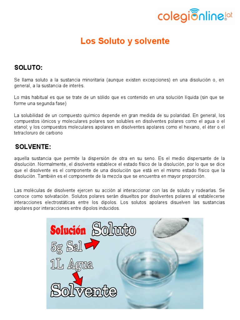 M1T2_1_ Los_Soluto_y_solvente | PDF