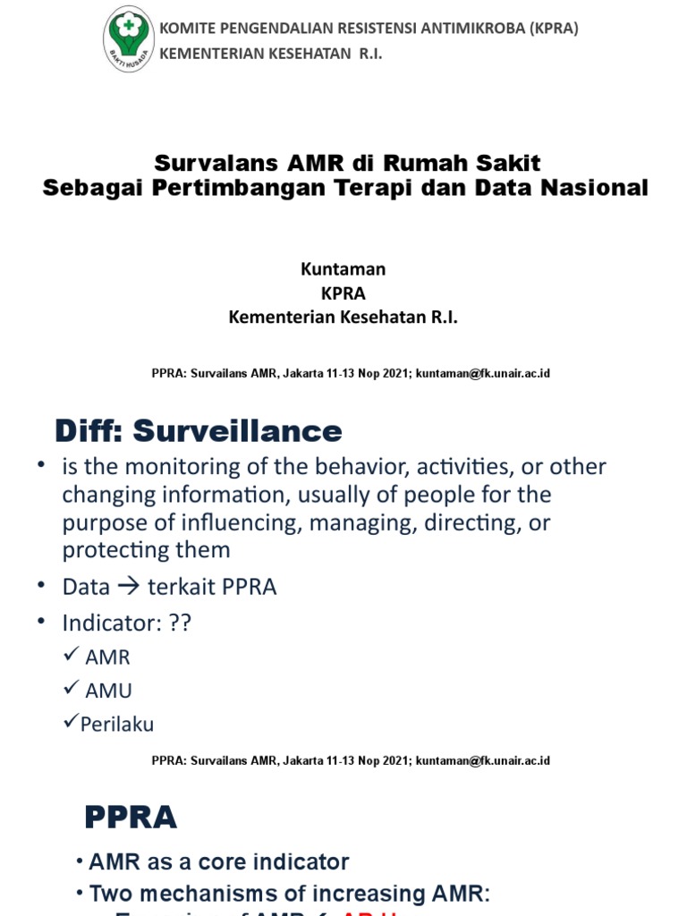 Survailans AMR di Indonesia 2021 | PDF | Beta Lactamase | Health Care