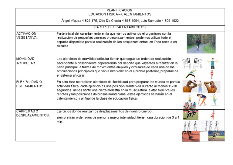 Planificacion Educacion Fisica | PDF