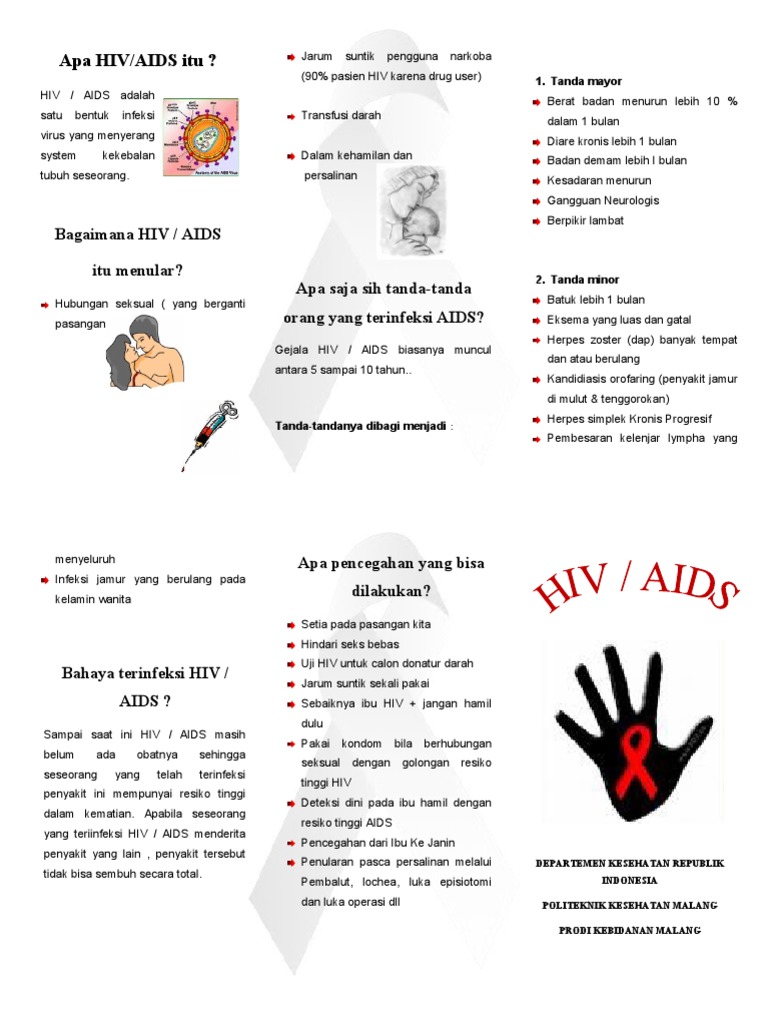 Leaflat HIV - AIDS | PDF