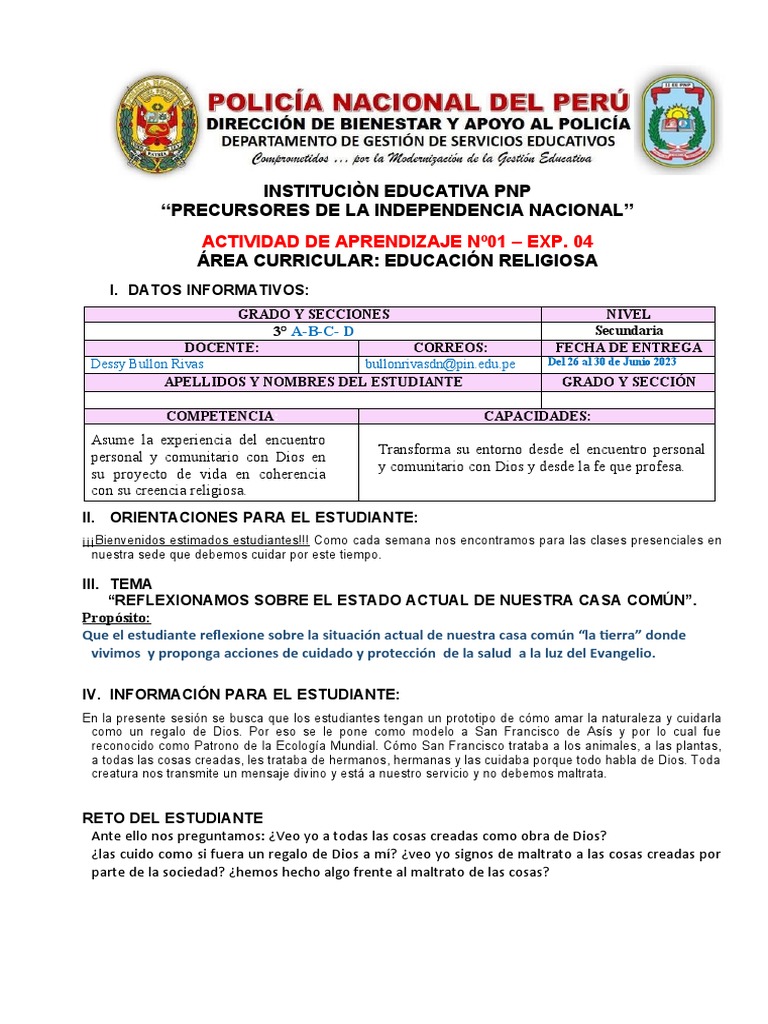 Act. 02 - Exp. 4 - Tercero | PDF | Dios