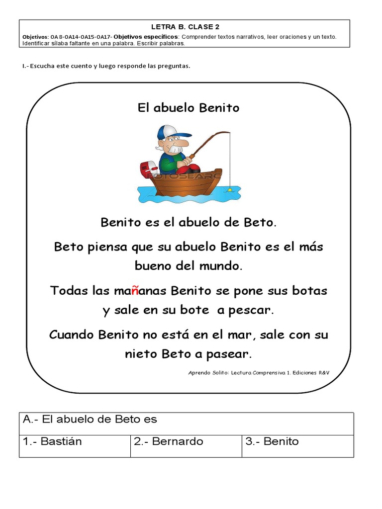 Letra B. Clase 2 | PDF