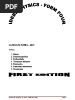 WAVES - PHYSICS Notes - FORM 4 | PDF | Waves | Sound