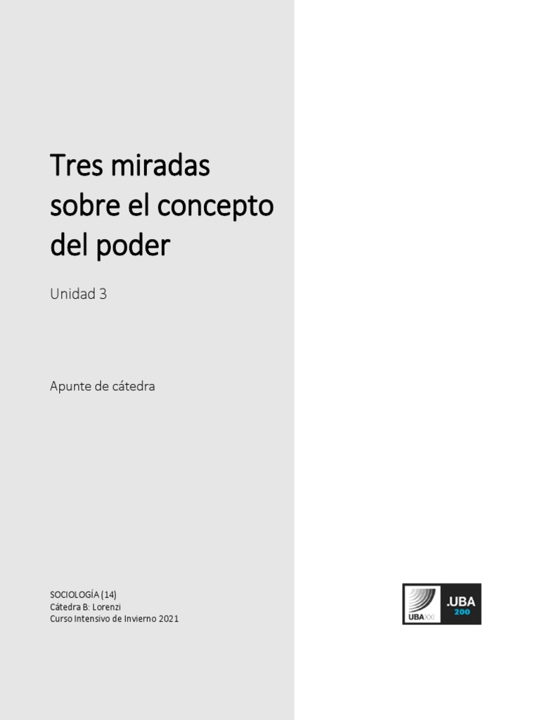 2do Parcial Tres Miradas Sobre El Concepto de Poder | PDF | Karl Marx ...