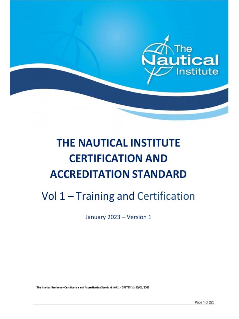 The Nautical Institute Dynamic Positioning Certification and ...