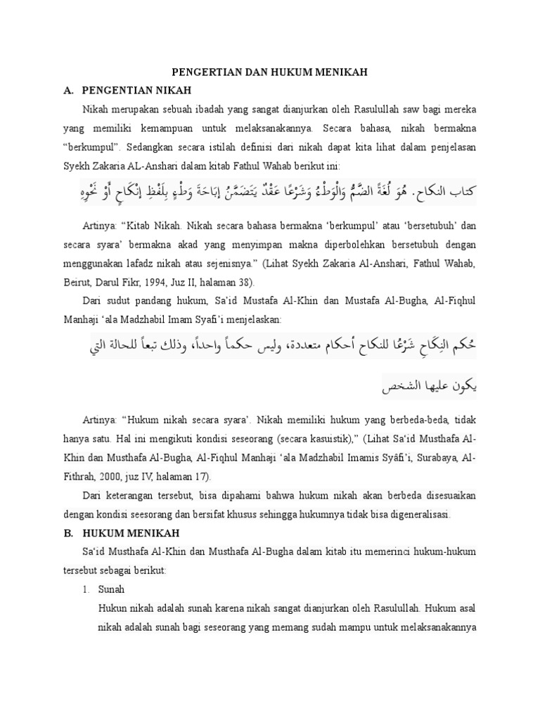 Pengertian Nikah | PDF