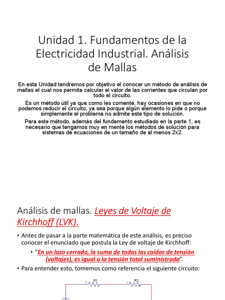 Análisis de Mallas | PDF | Ecuaciones | voltaje
