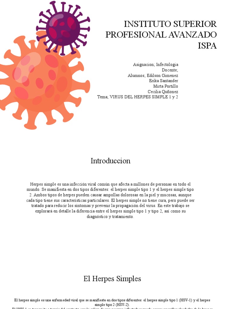Herepes 1 y 2 | PDF | Herpes Simple | Virus
