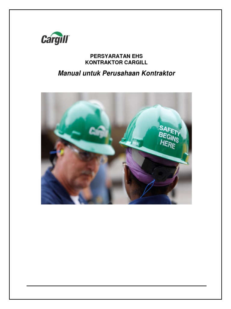 Cargill Contractor Global EHS Requirements - Contract Exhibit ...