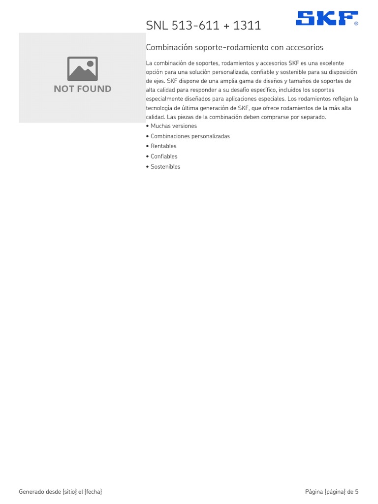 SKF SNL 513-611 + 1311 Specification | PDF | Red mundial | Internet y web