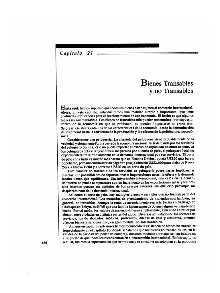 Bienes Transables y No Trasables - Cap. 21 - Sachs y Larraín ...