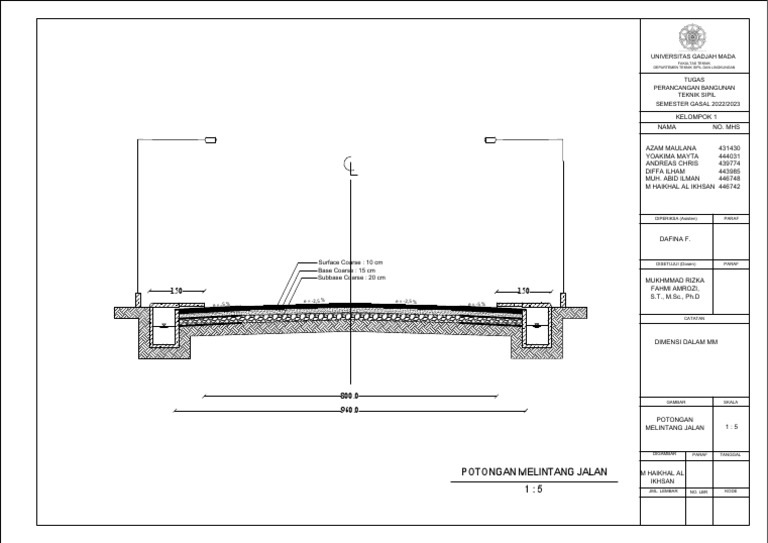 6.POTONGAN MELINTANG JALAN | PDF