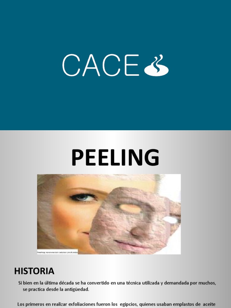 Peeling - Cace | Descargar gratis PDF | Piel | Coagulación