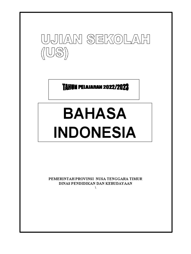 Master Soal Bindo KLS Iii 2023 | PDF | Seni & Disiplin Bahasa