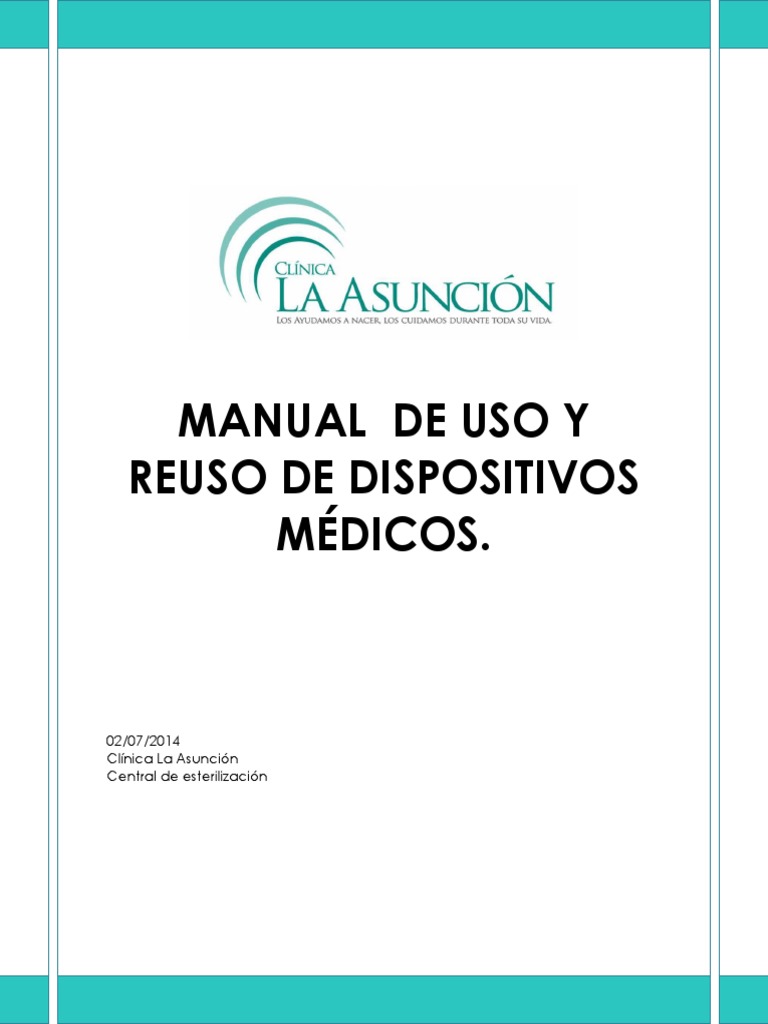 Manual de uso y reuso de dispositivos medicos | PDF | Esterilización (Microbiología) | Radical ...