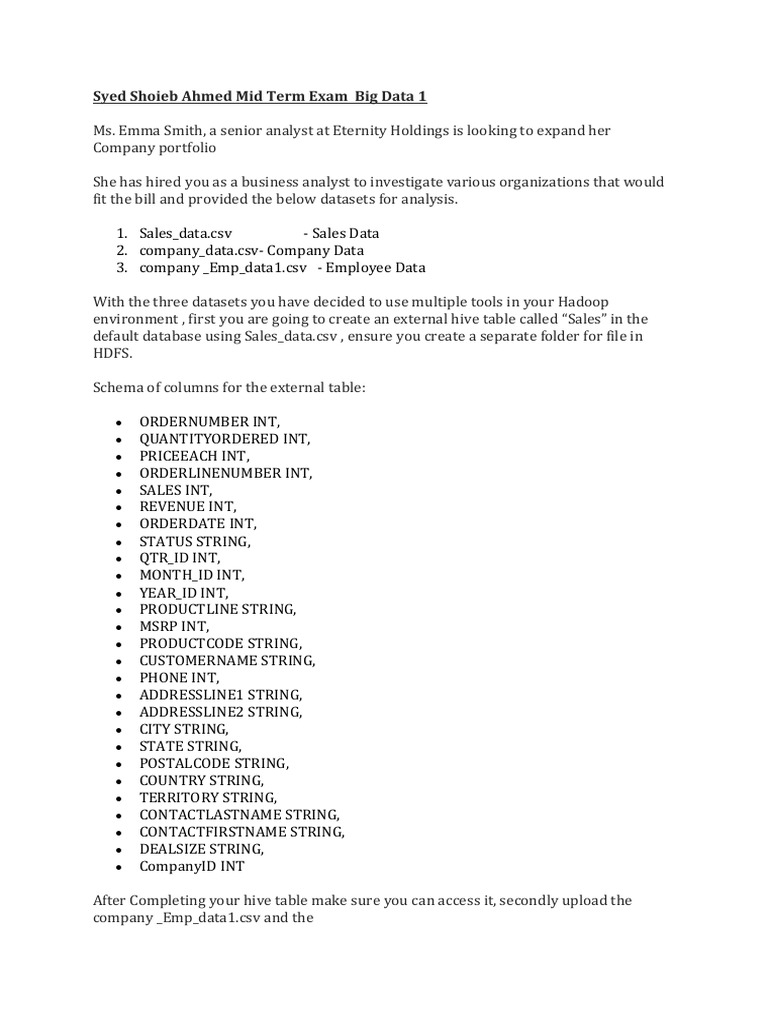 Syed Shoieb Ahmed Mid Term Exam | PDF | Data Management Software | Software Engineering