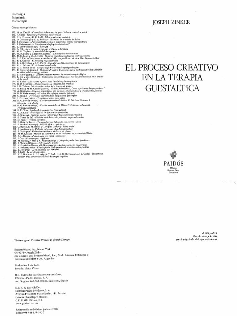 Copia de EL PROCESO CREATIVO EN LA TERAPIA GUESTALTICA (JOSEPH ZINKER ...