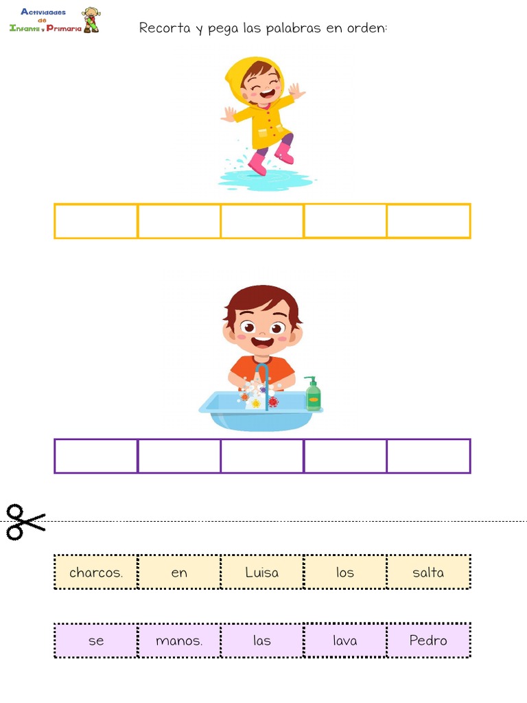 recortar-y-pegar-palabras-para-ordenar | PDF