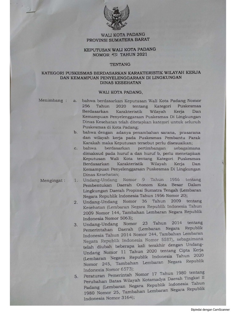 SK Kategori Pkms | PDF