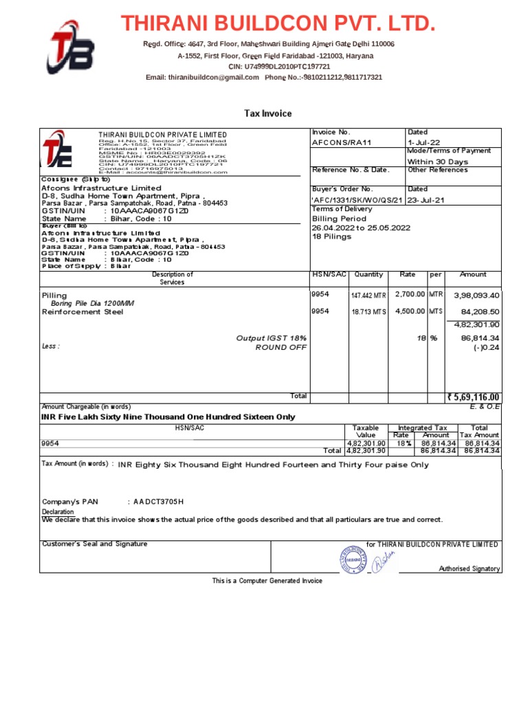Invoice | PDF | Economies | Taxes