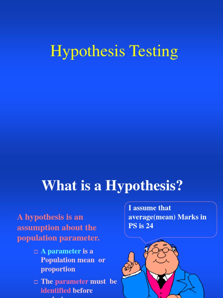 Hypothesis Testing - Online - Lecture - 1 | Download Free PDF | Type I ...