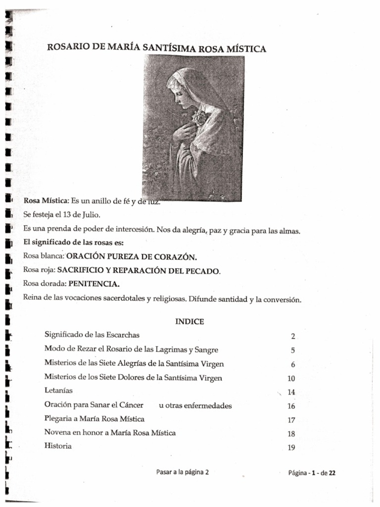 Rosario Rosa Mistica | PDF