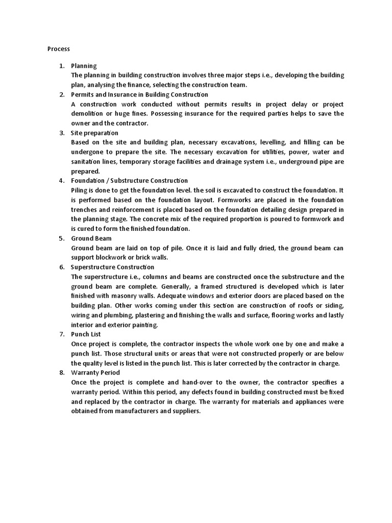 Process Poster Rem117 | PDF | Foundation (Engineering) | Wall