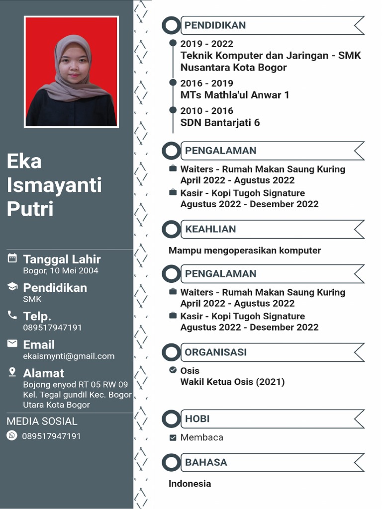 CV Eka Ismayanti Putri | PDF