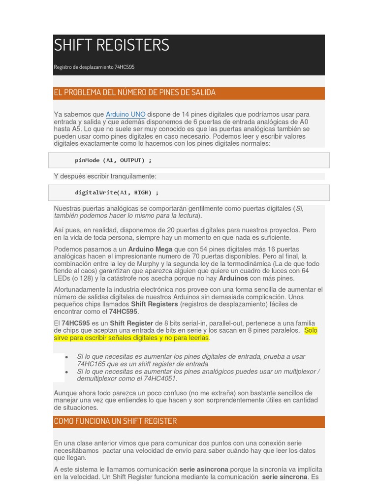 Shift Registers | PDF | Poco | Bienes manufacturados
