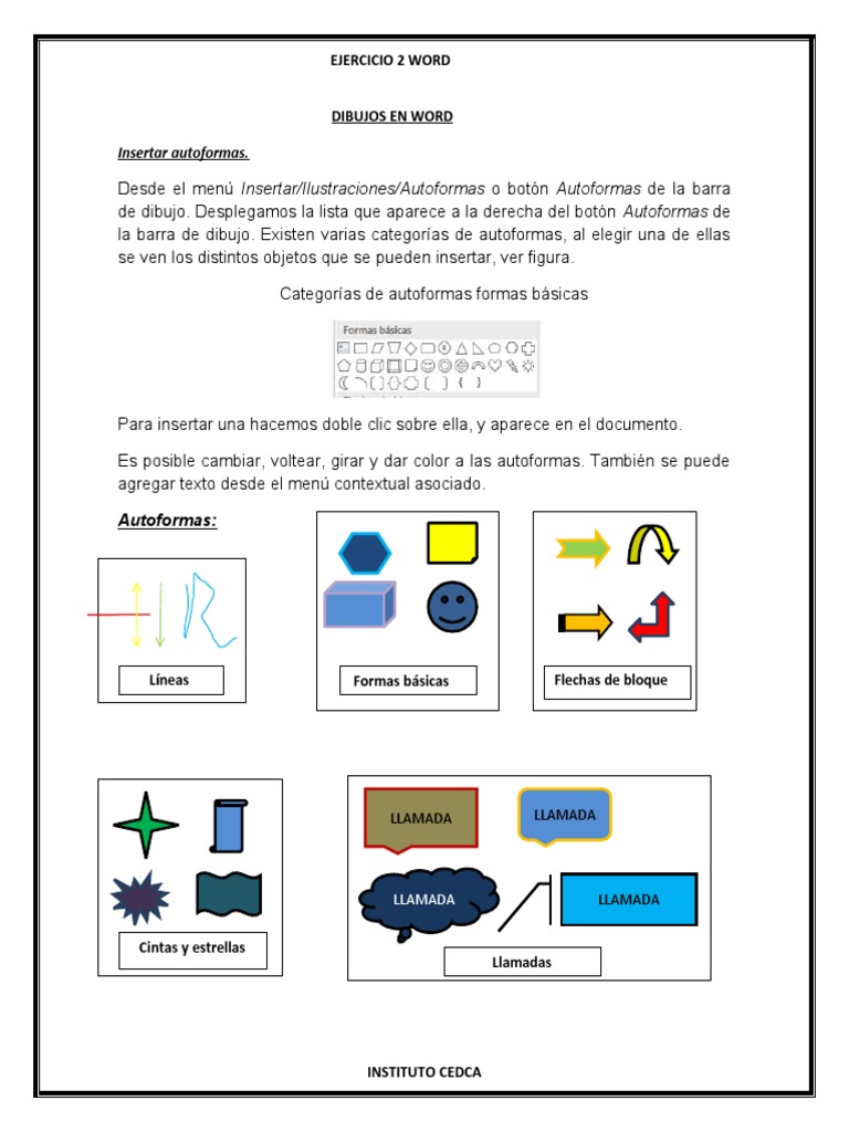Ejercicio de Formas | PDF