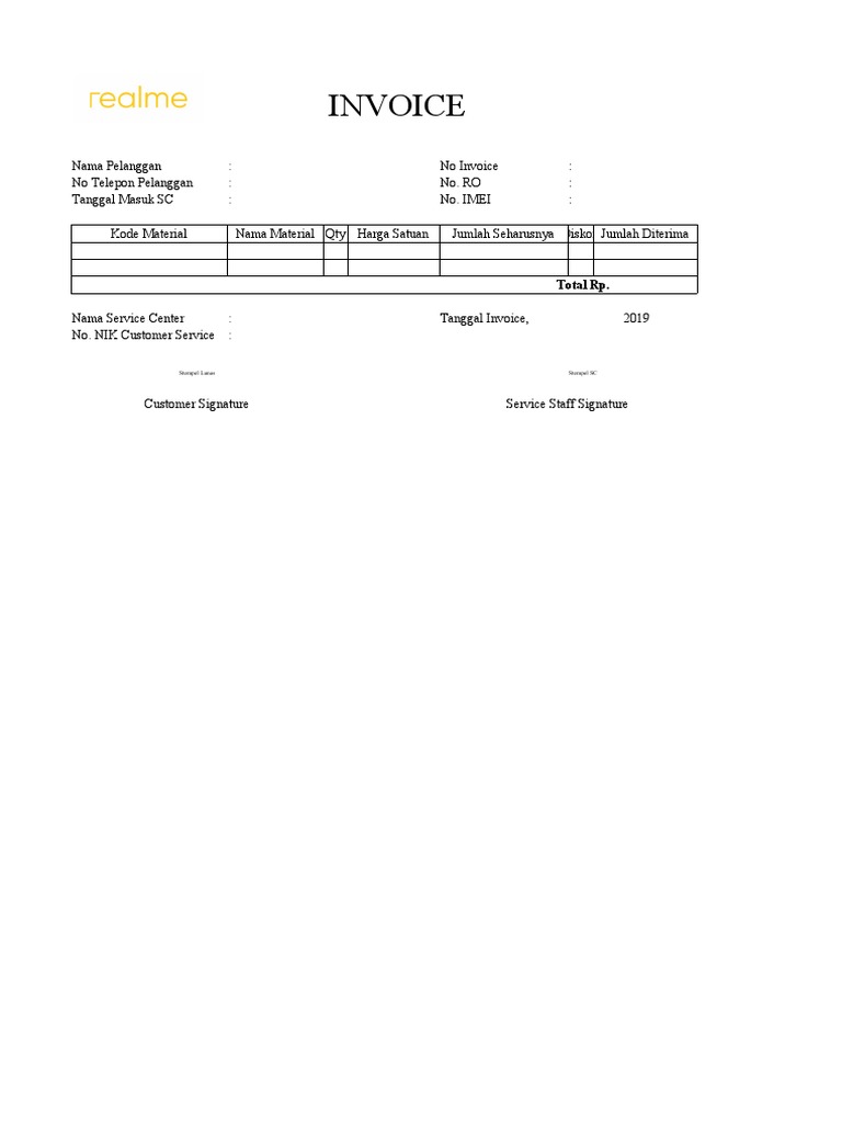 Invoice SC | PDF