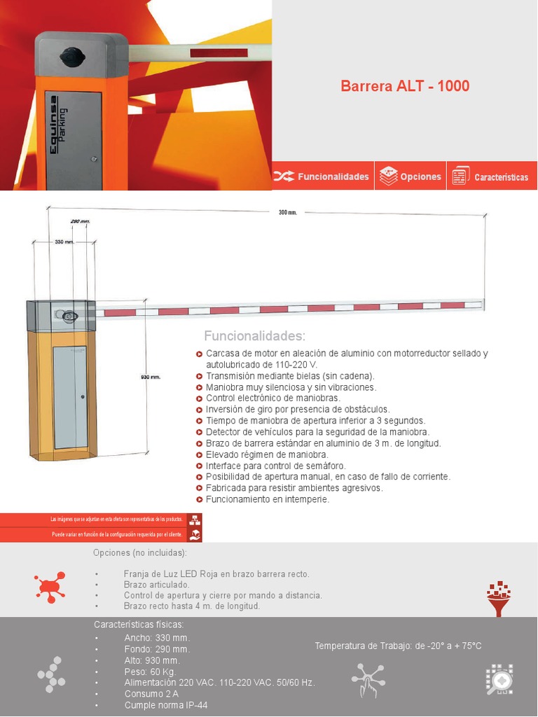 Barrera Alt 1000-1 | PDF | Vehículos | Bienes manufacturados