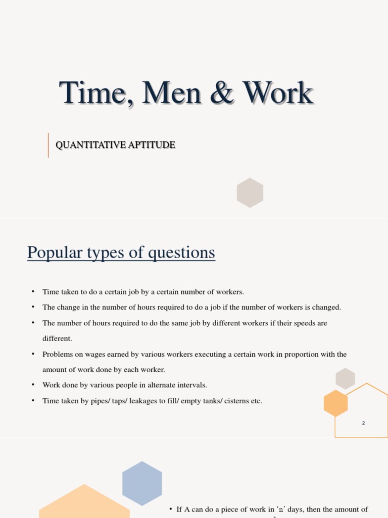 Time and Work Problem Solving Guide | PDF | Mathematics