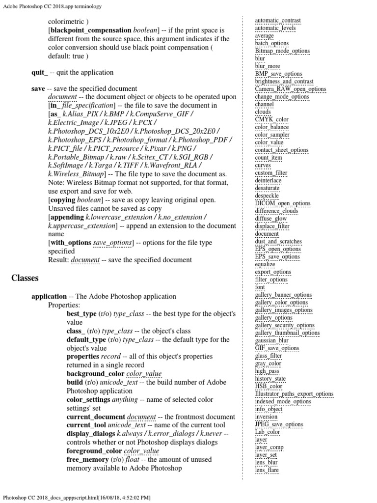 Adobe Photoshop CC 2018.app terminology | PDF | Adobe Photoshop | Image ...