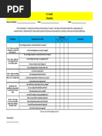 6s Audit Checklist | PDF | Personal Protective Equipment | Safety