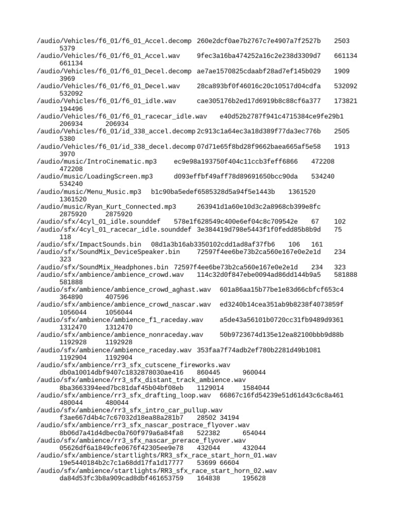 Asset List Audio Base | PDF | Computing Platforms | Computer Related Introductions
