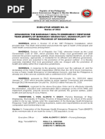 EO - Barangay Nutrition Council | PDF | Government