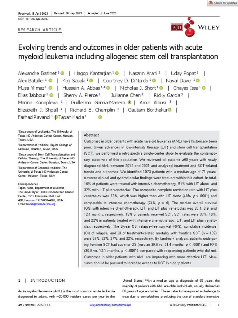 Evol | Download Free PDF | Hematopoietic Stem Cell Transplantation | Leukemia