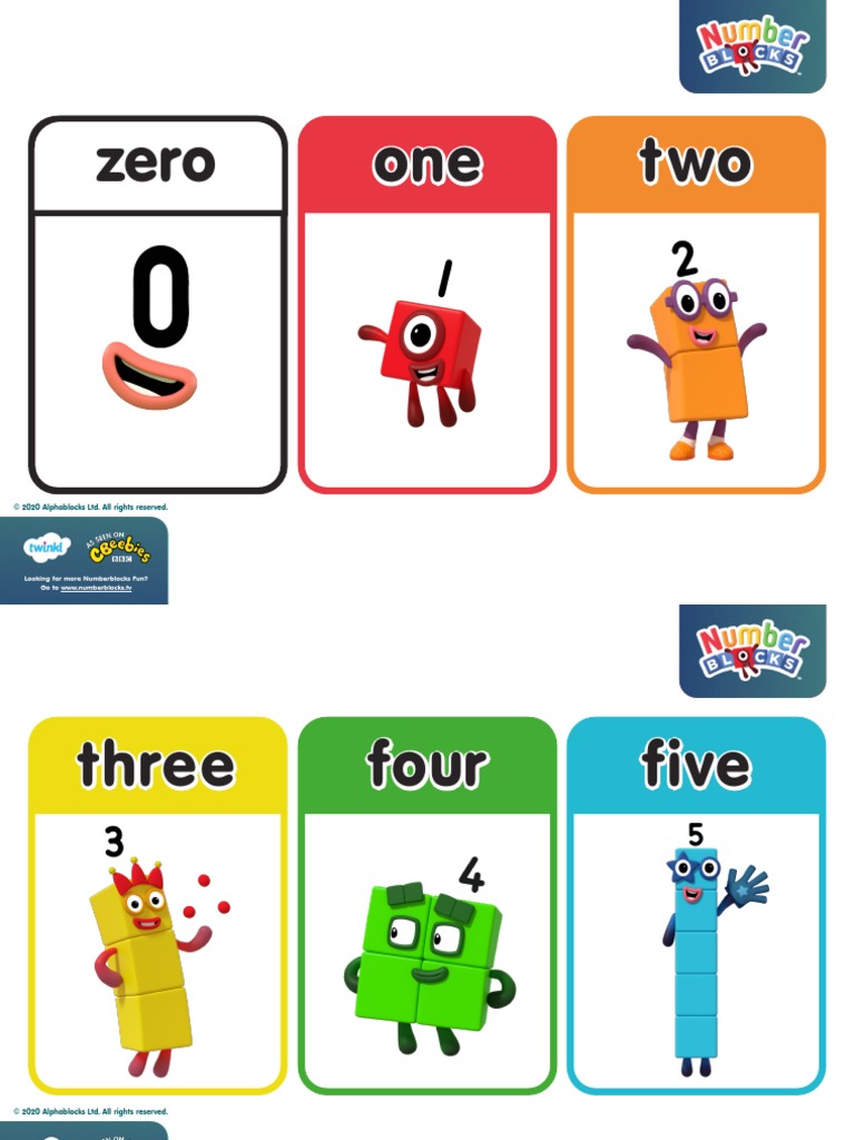 611b7d7c37b6550c1ead6f0d T M 32674 Numberblocks 0 20 Number and Word ...