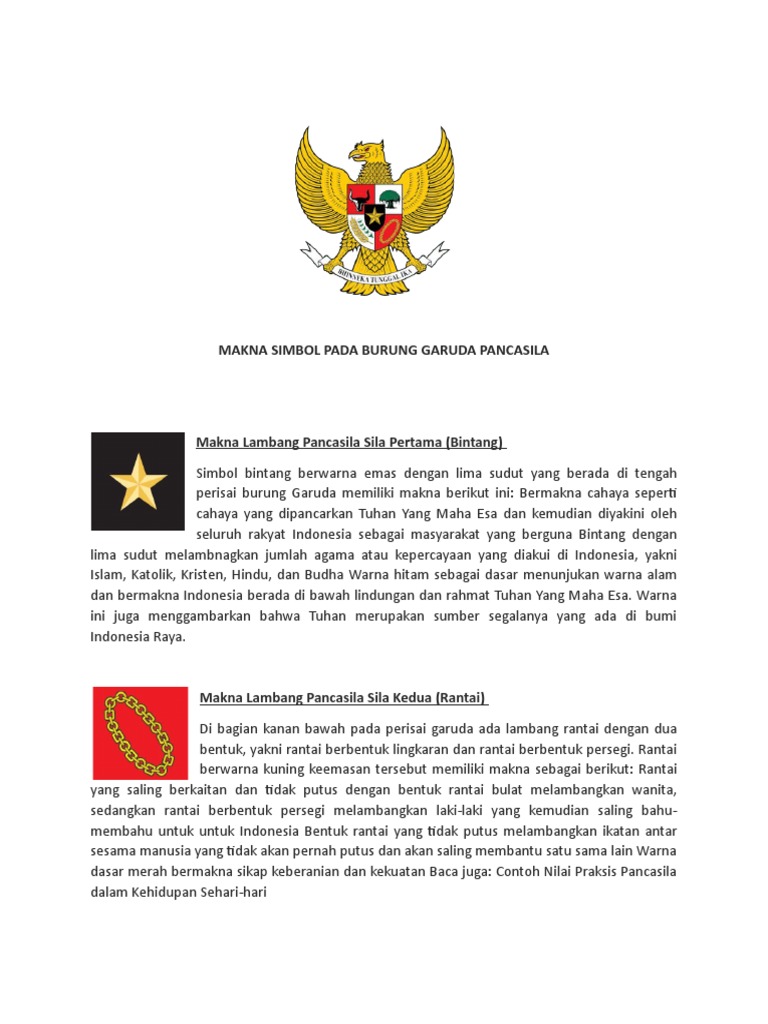 Makna Lambang Pancasila | PDF