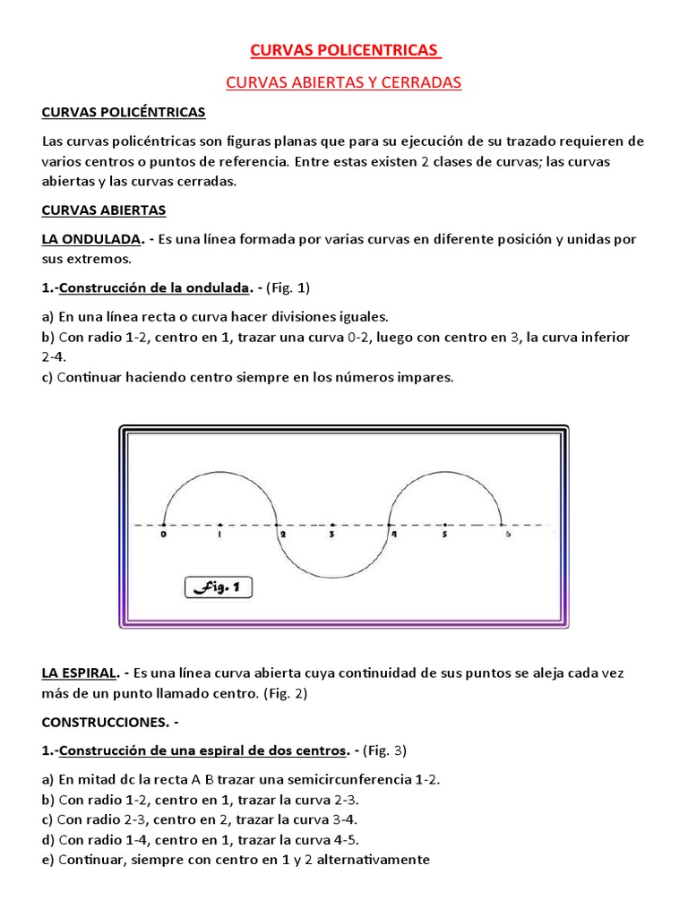 Curvas Policentricas | PDF | Curva | Geometría analítica