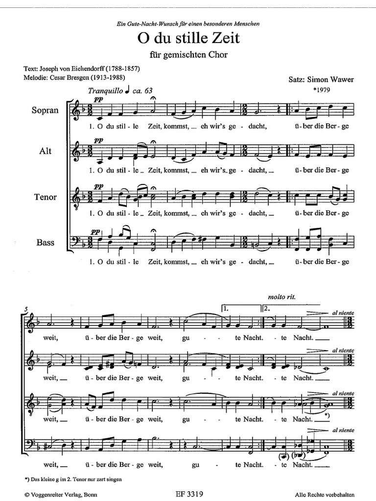 Wawer - O Du Stille Zeit | PDF
